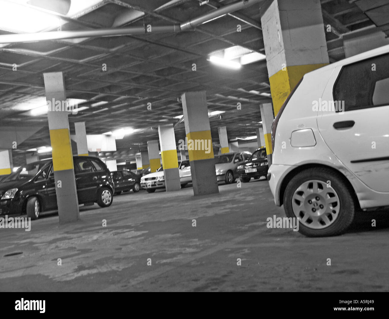 Car park interior Stock Photo - Alamy