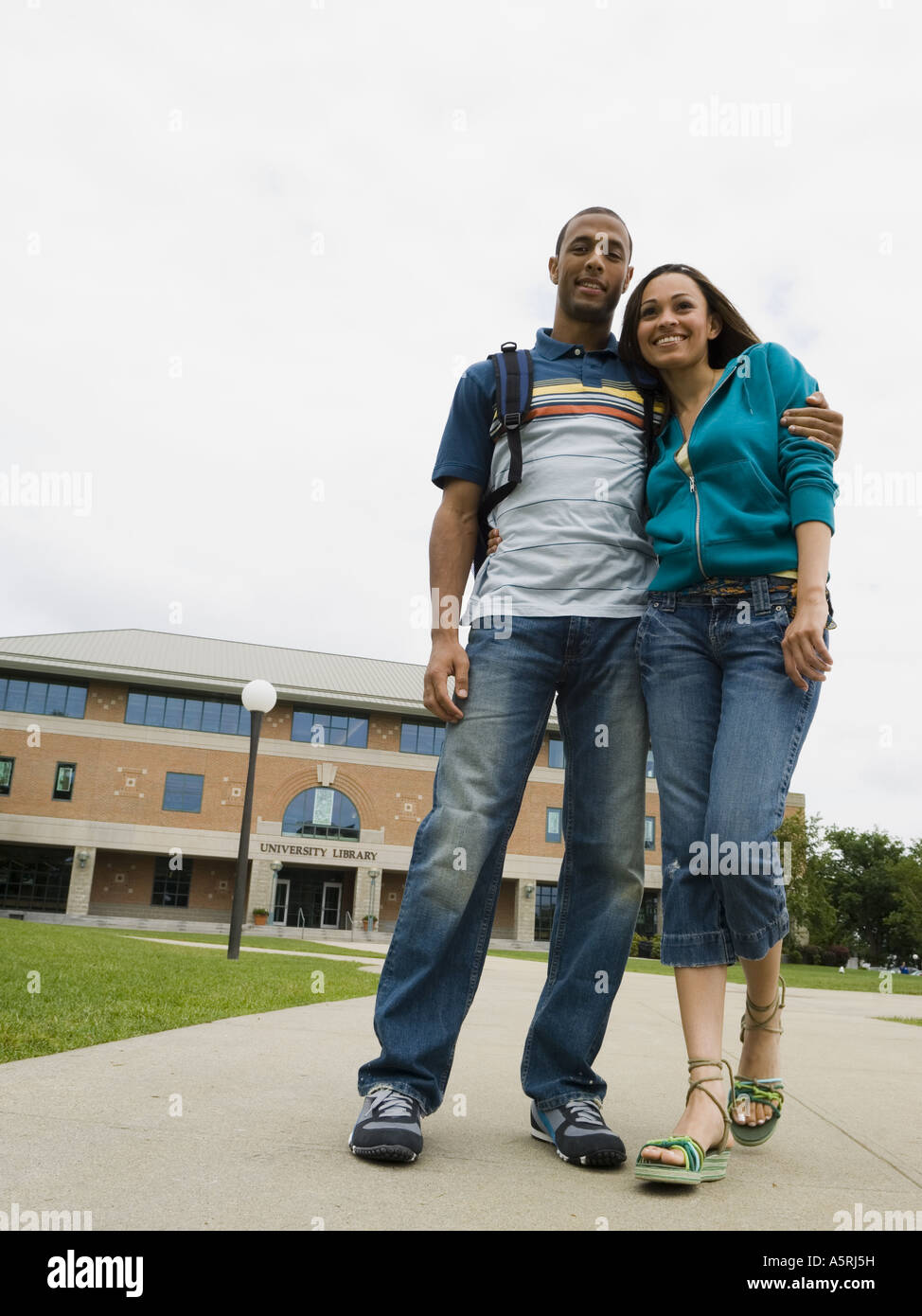 Student boyfriend and girlfriend on college campus Stock Photo - Alamy