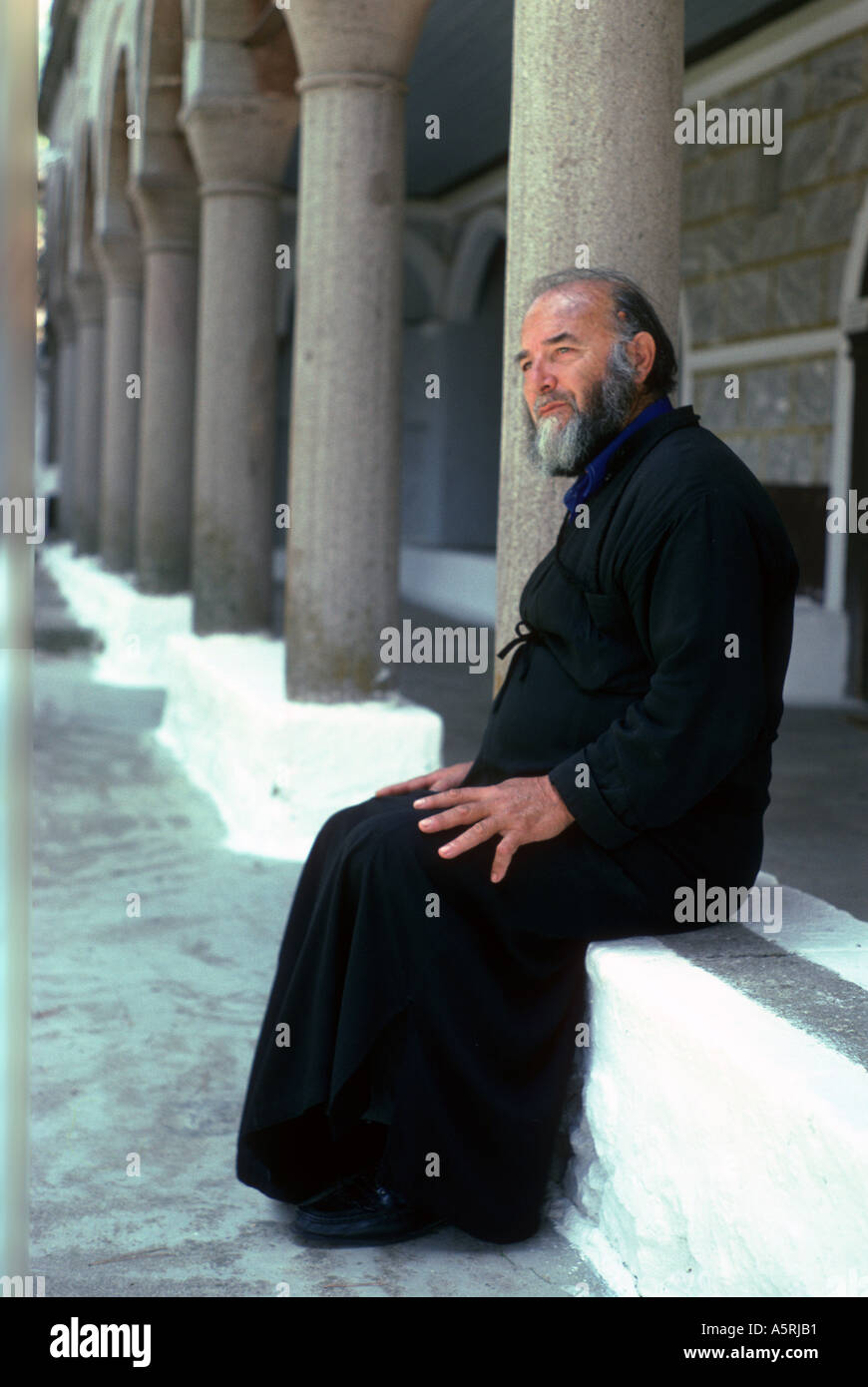 Greek Orthodox priest Stock Photo - Alamy