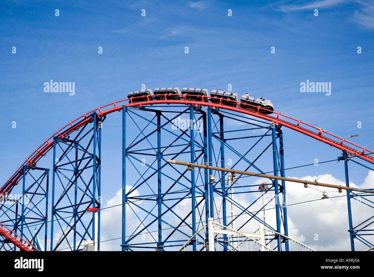 The big Dipper ride at the Pleasure beach amusement park,Blackpool ...