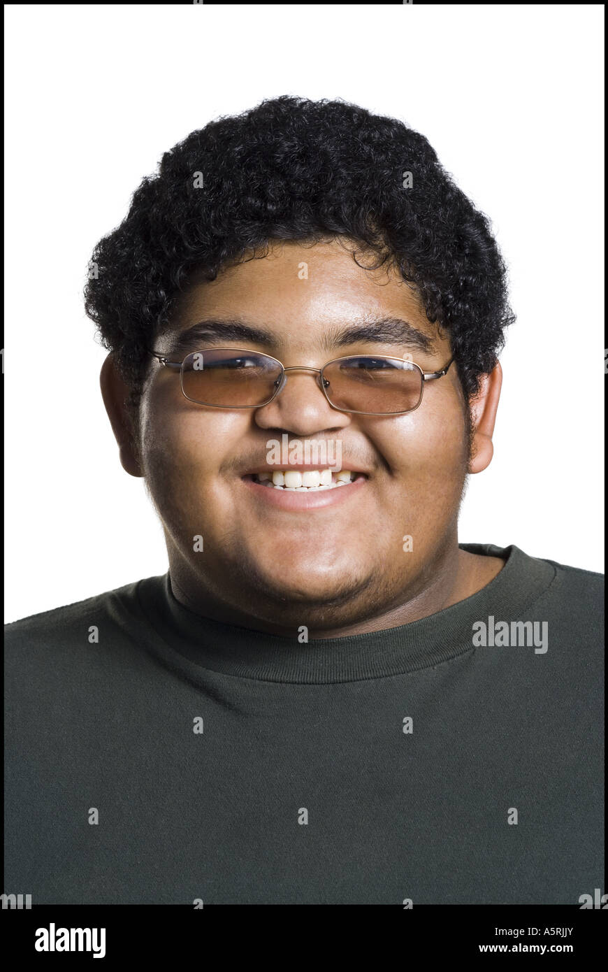 Heavyset young man Stock Photo - Alamy