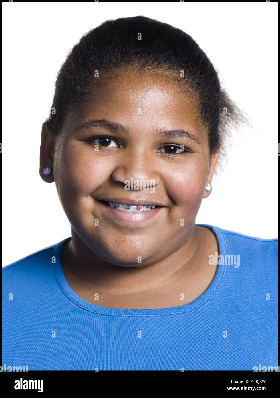 Heavyset young woman Stock Photo - Alamy