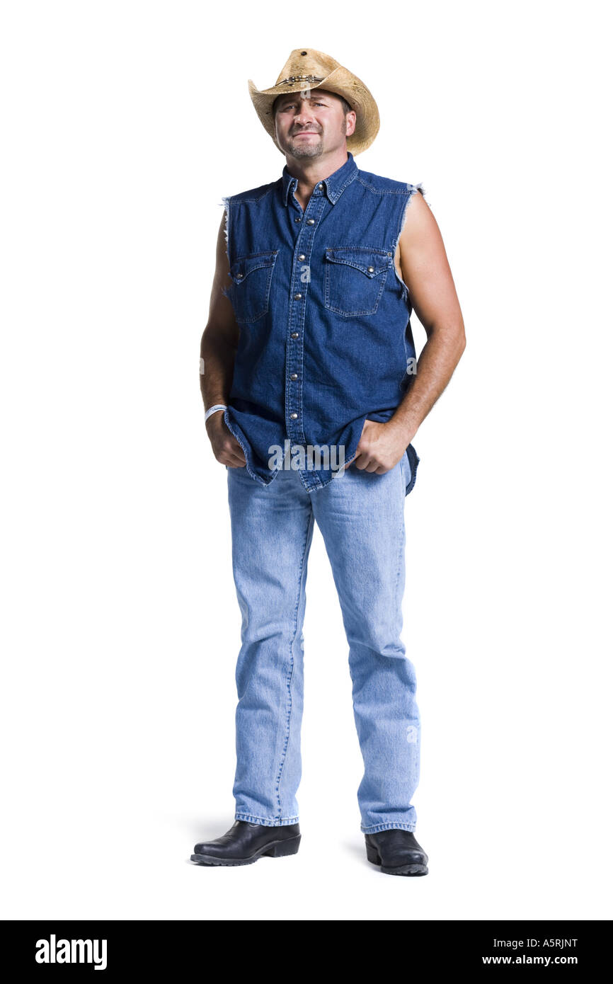 Cowboy profile face hi-res stock photography and images - Alamy