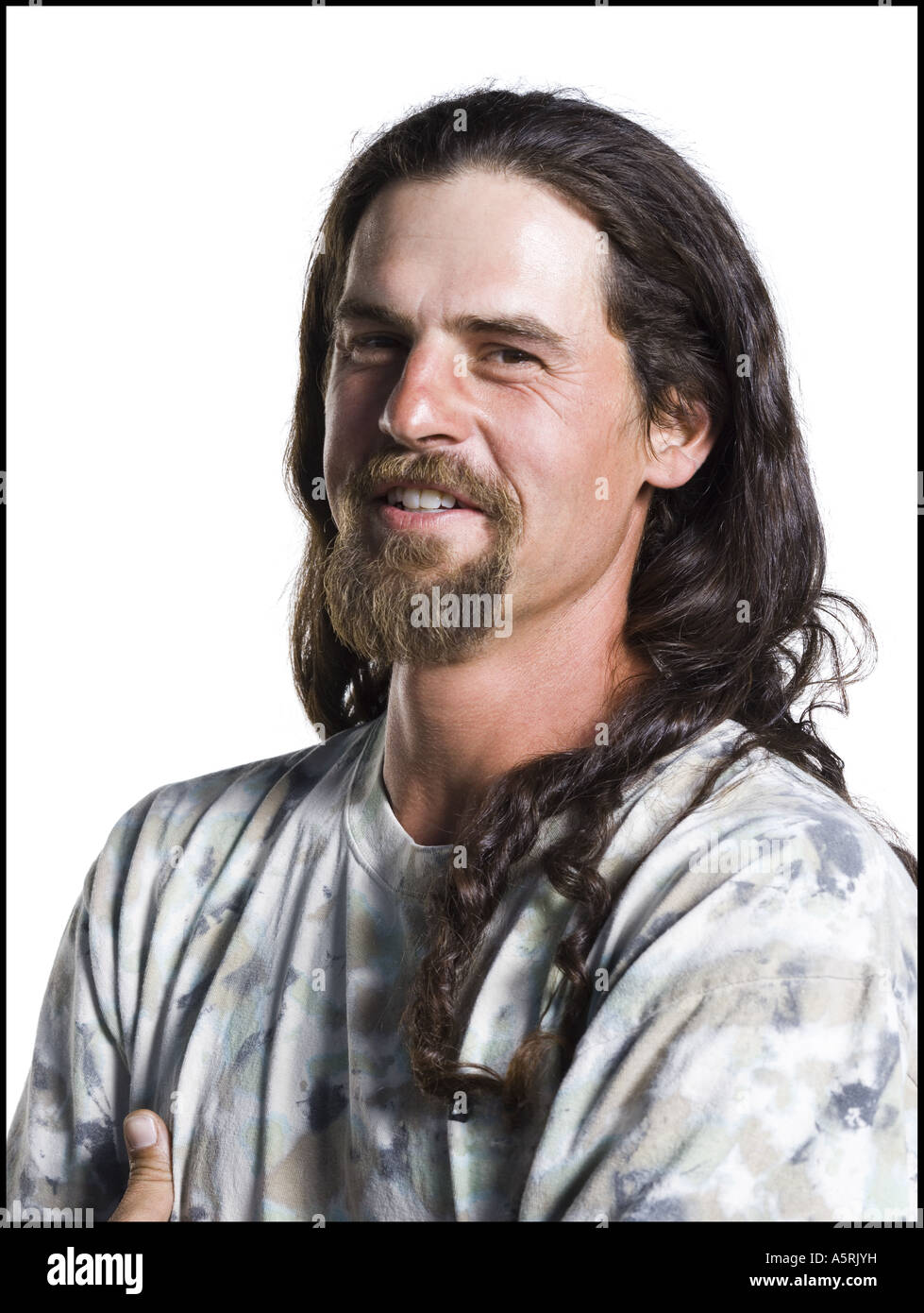 Long hair man camera hi-res stock photography and images - Alamy
