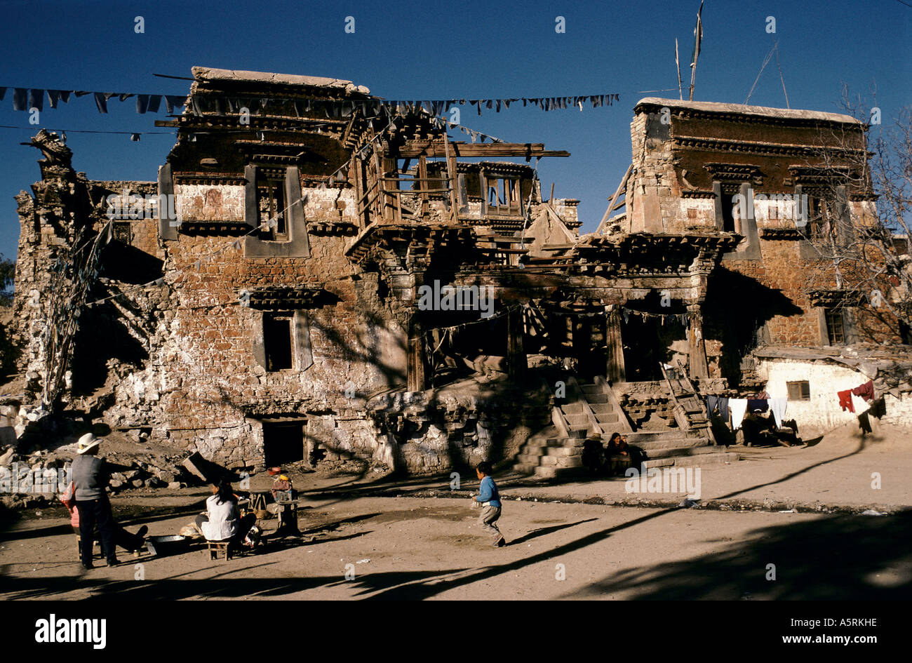 Destroyed Temples In Tibet