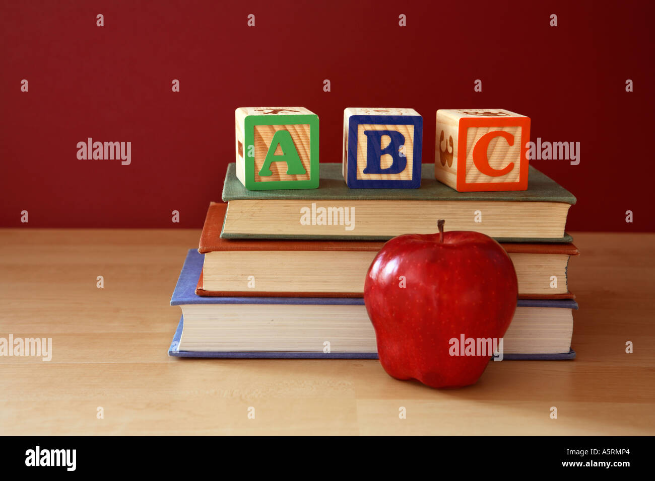 Apple abc blocks hi-res stock photography and images - Alamy