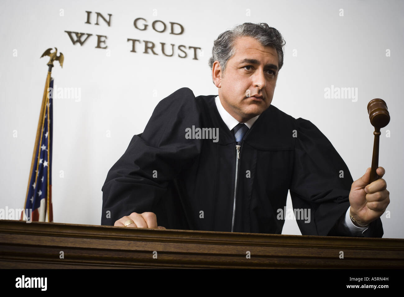 Judge with gavel Stock Photo - Alamy