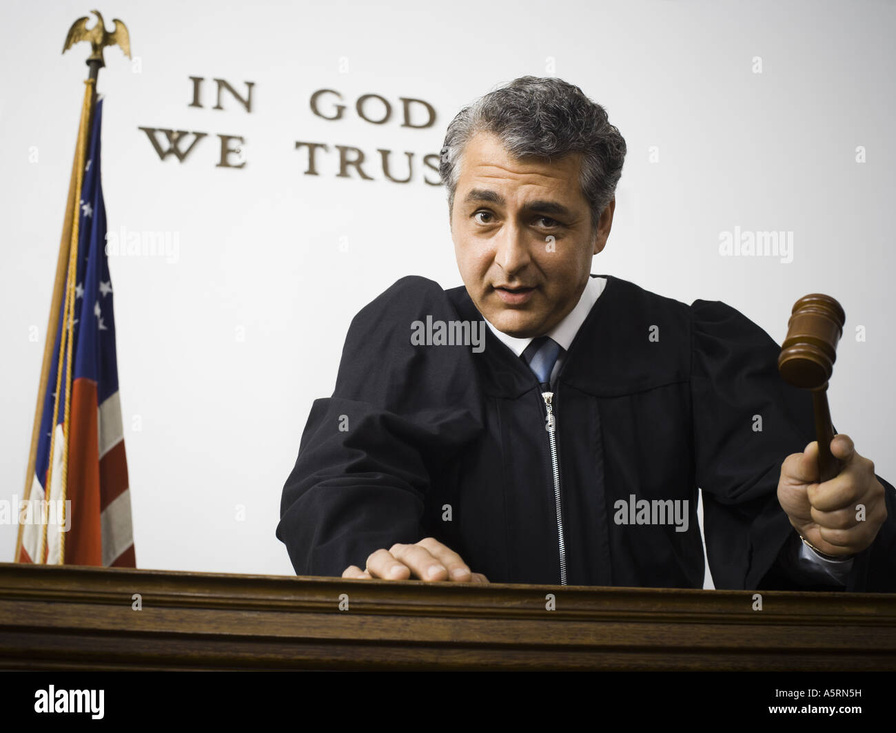Judge with gavel Stock Photo - Alamy