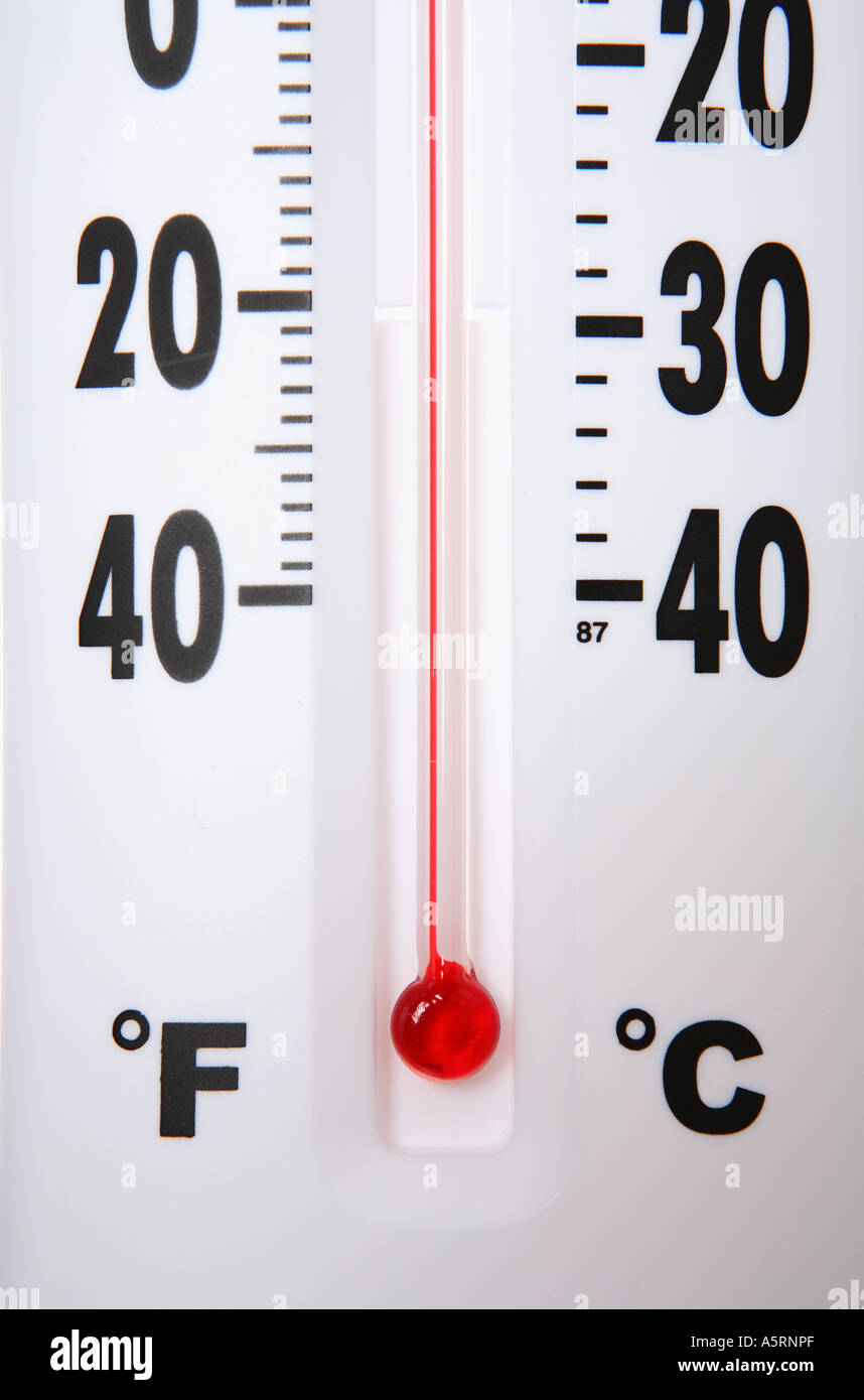 Freezing temperature guage hi-res stock photography and images - Alamy