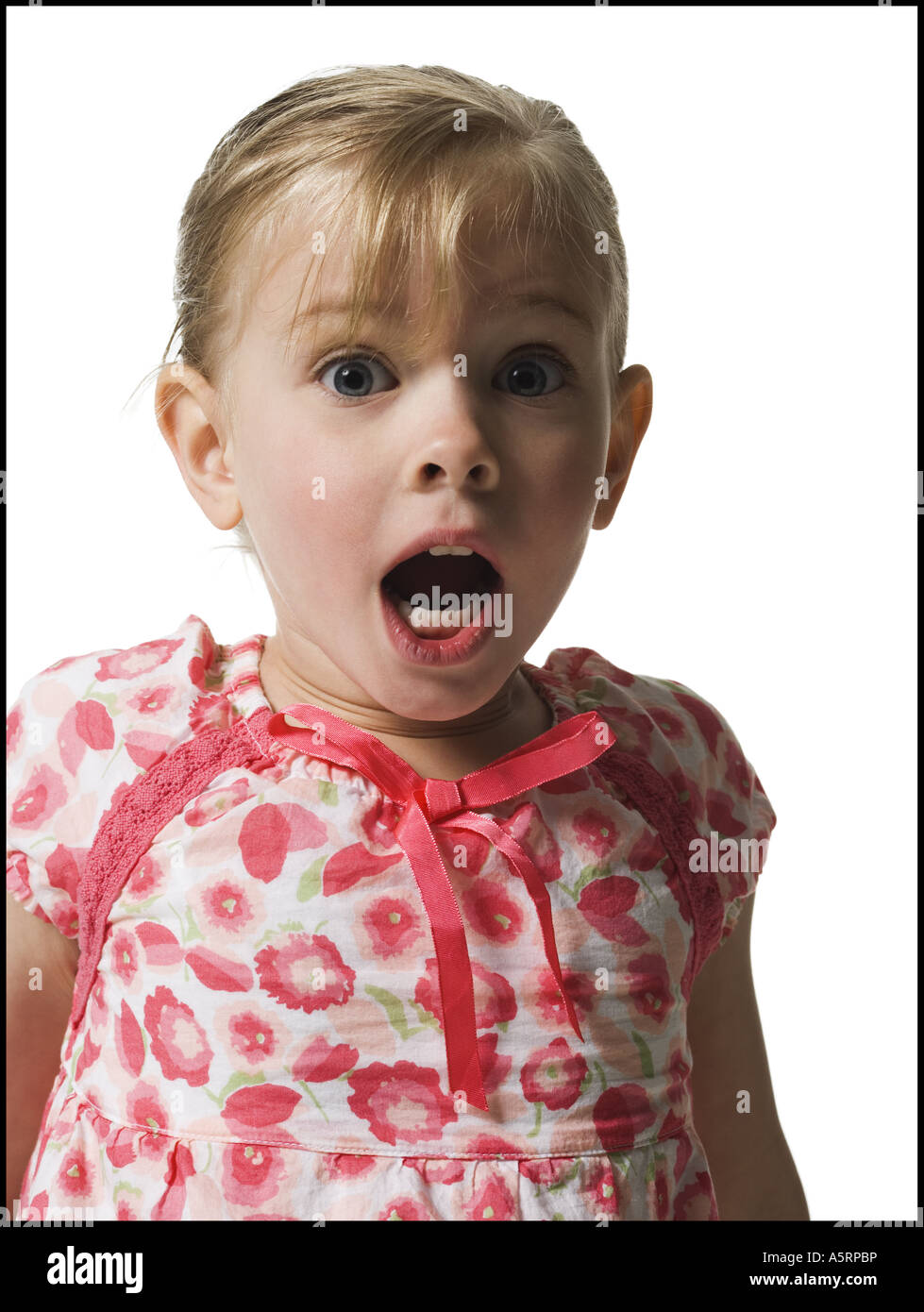 Young Girl Surprised Stock Photo Alamy