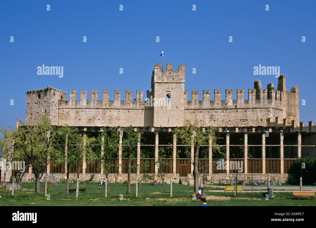 castle of family Scaliger with lemon orchard called Limonaia in Torri ...