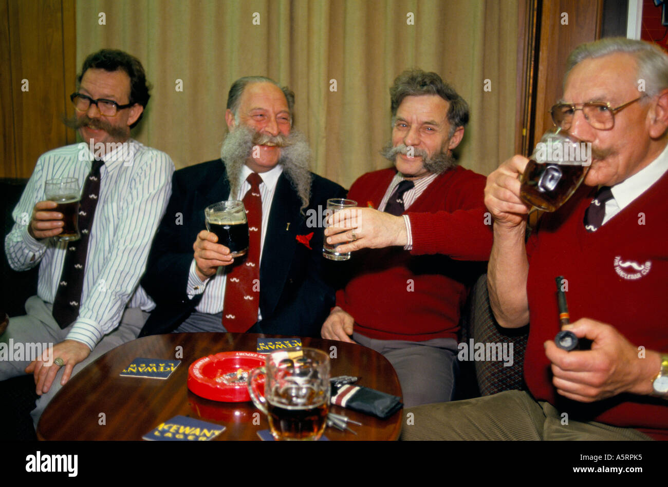 HANDLBAR MOUSTACHE CLUB, LONDON Stock Photo - Alamy