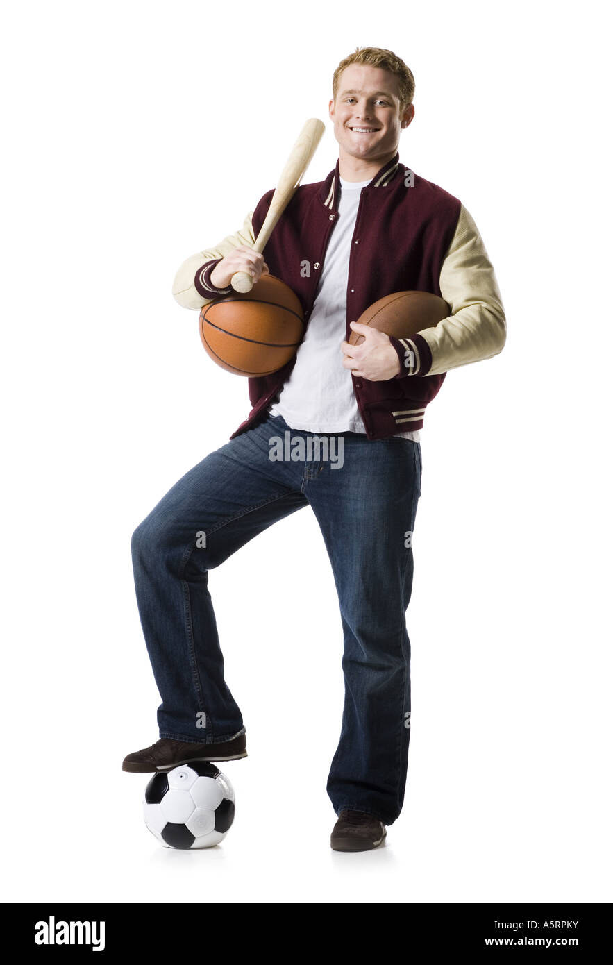 All American male college student Stock Photo - Alamy