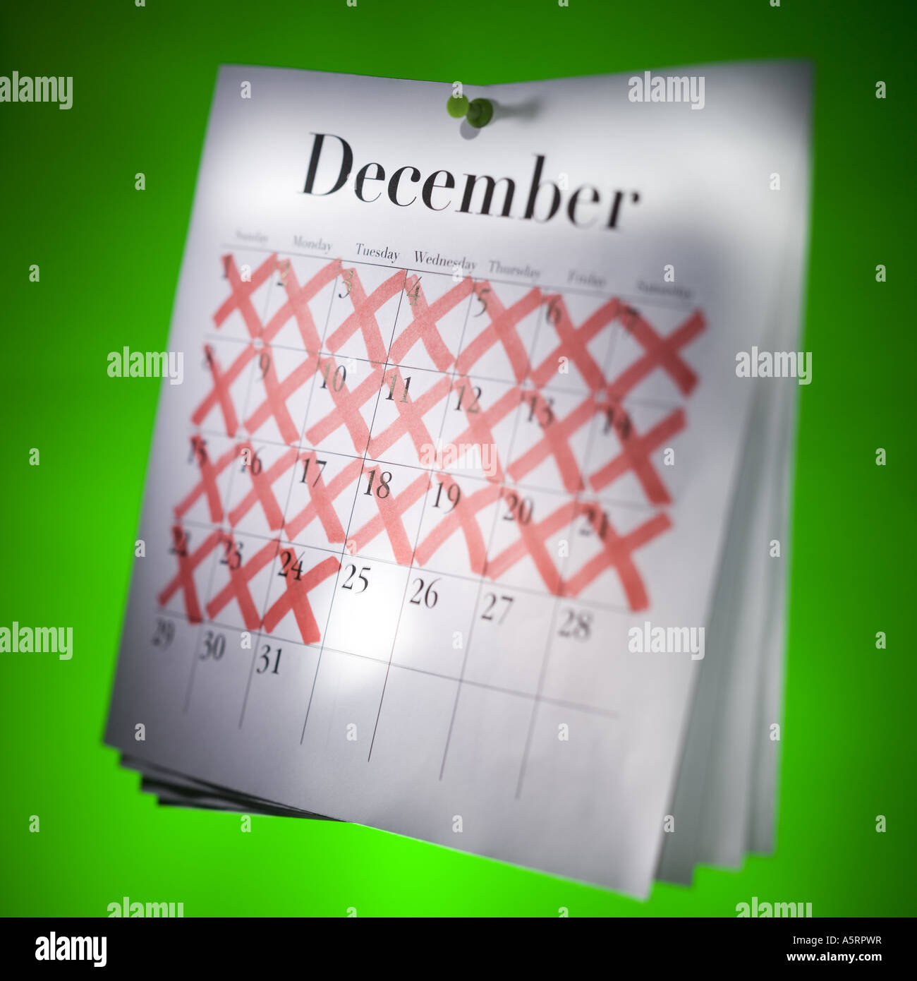 December calendar hi-res stock photography and images - Alamy