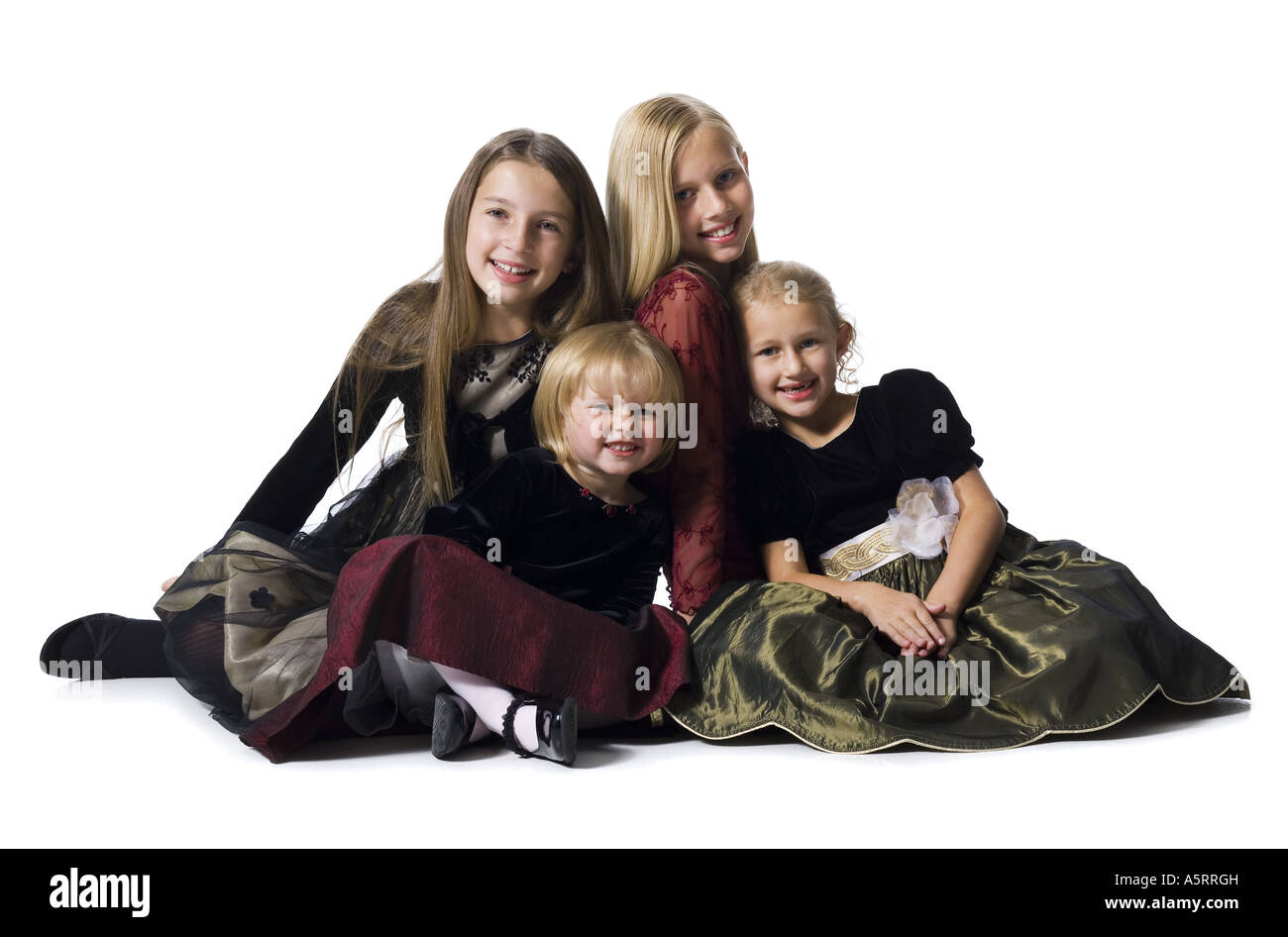 Family portrait of sisters Stock Photo - Alamy