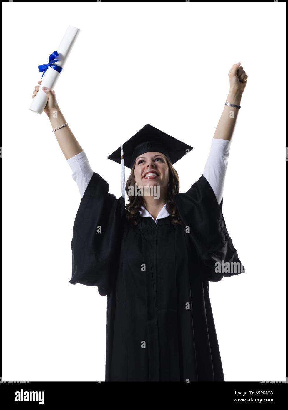 Female student celebrating graduation Stock Photo - Alamy