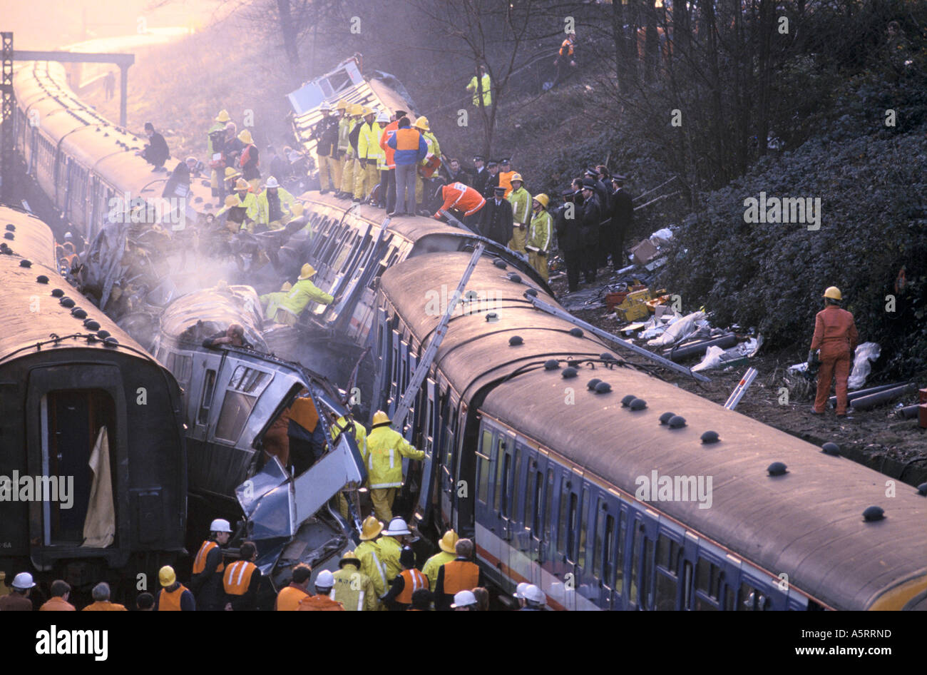 CLAPHAM TRAIN CRASH 12 12 88 LONDON Stock Photo - Alamy