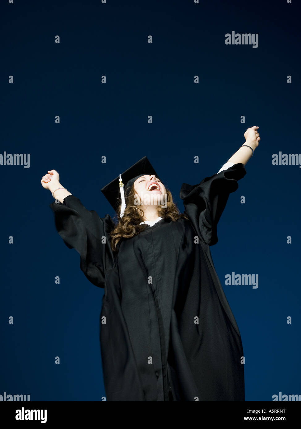 Female student celebrating graduation Stock Photo - Alamy