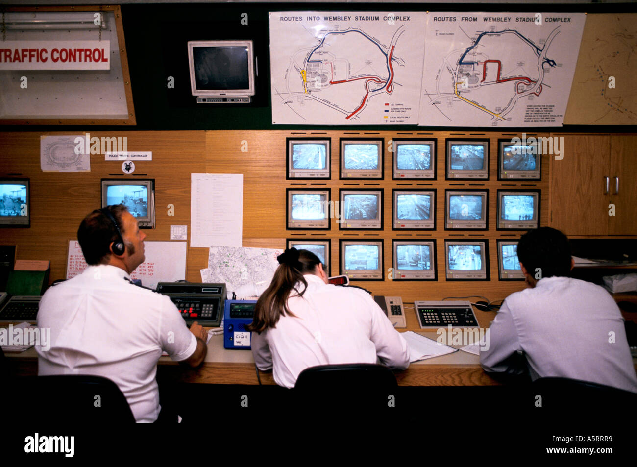 TRAFFIC CONTROL CENTRE WEMBLEY STADIUM LONDON Stock Photo - Alamy