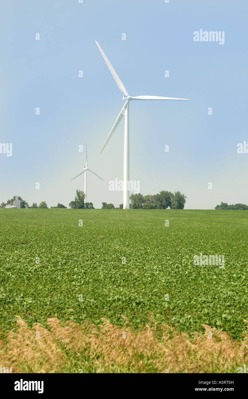 Windmills in western Minnesota Stock Photo - Alamy