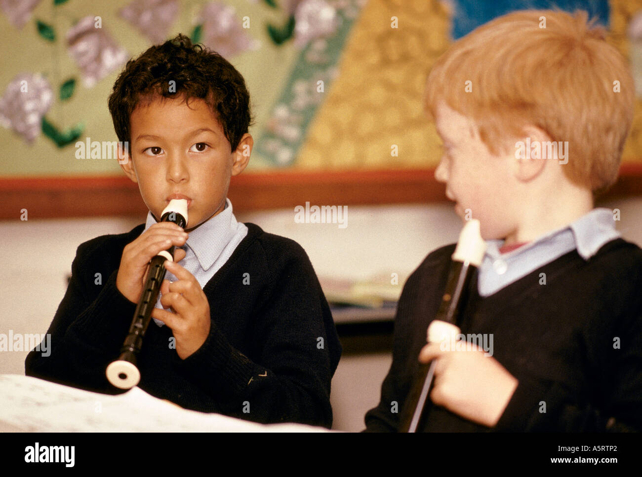 MUSIC LESSON AT TERRA NOVA PRE PREPARATORY SCHOOL CHESHIRE Stock Photo ...