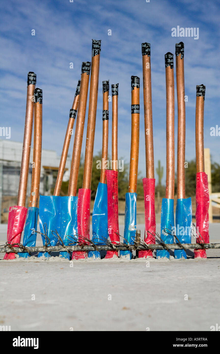 Water and Utility Pipes of Home Under Construction Phoenix Arizona ...