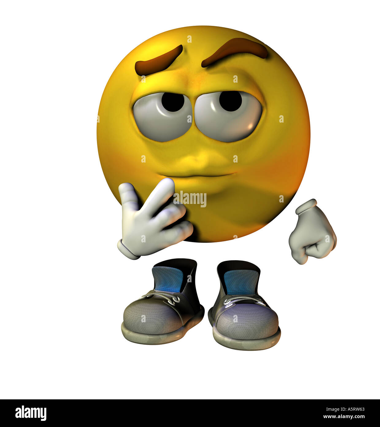 Sarcastic Smiley Emoticon