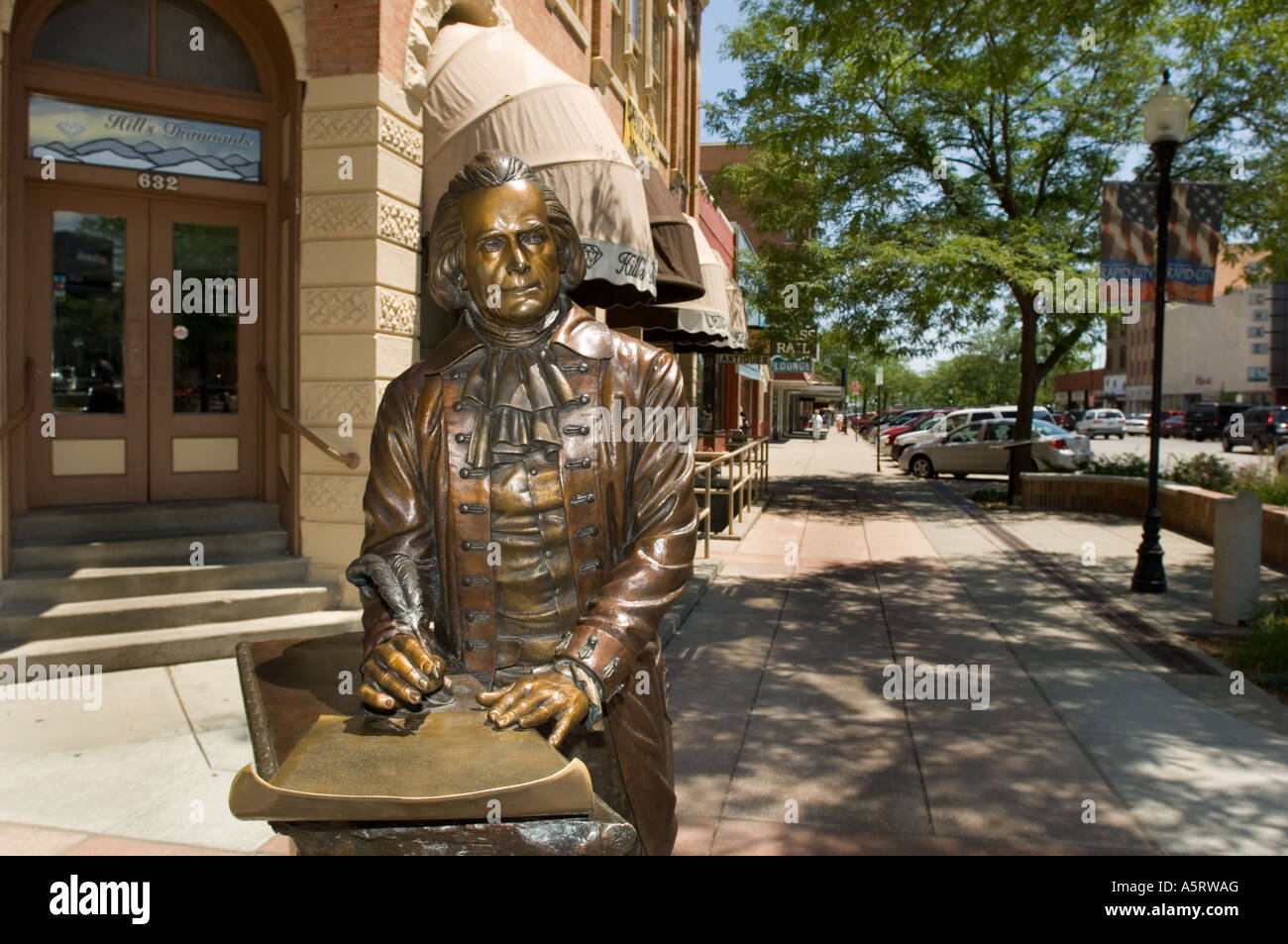 Signing the declaration of independence hi-res stock photography and ...