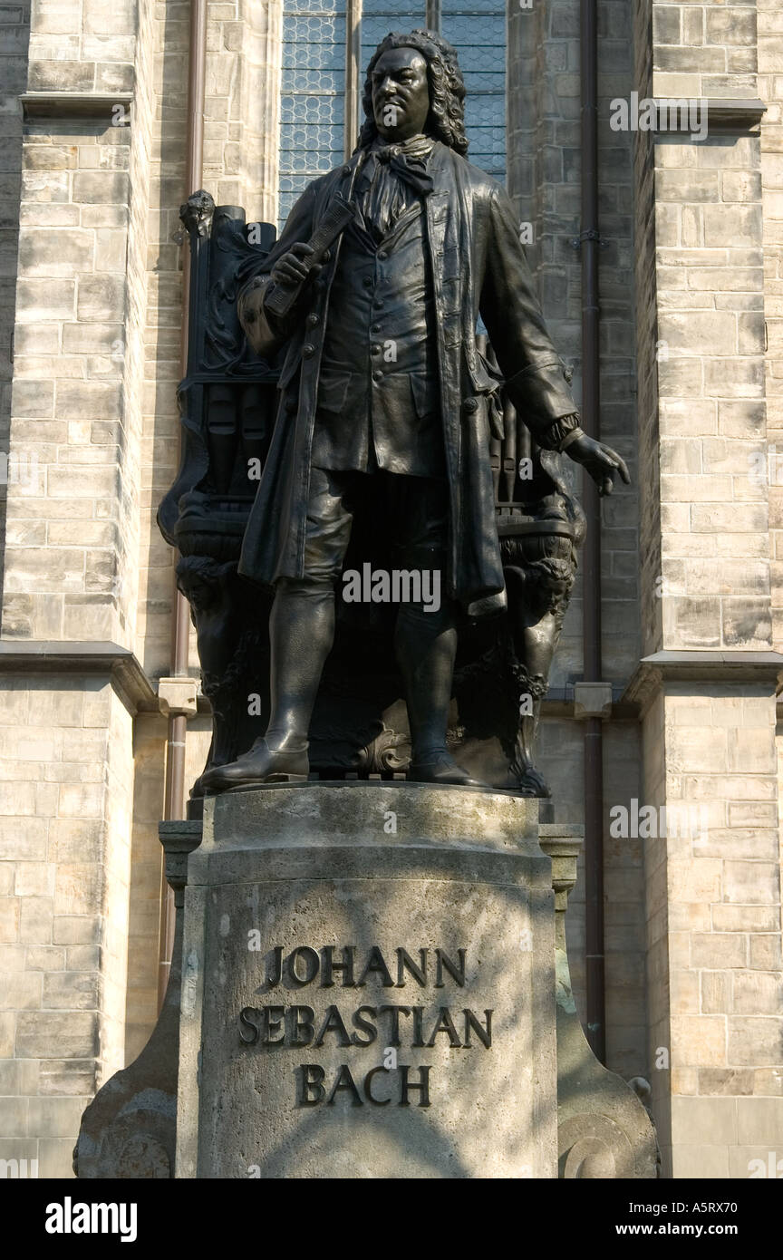 Johann Sebastien Bach Monument Leipzig Germany Stock Photo - Alamy