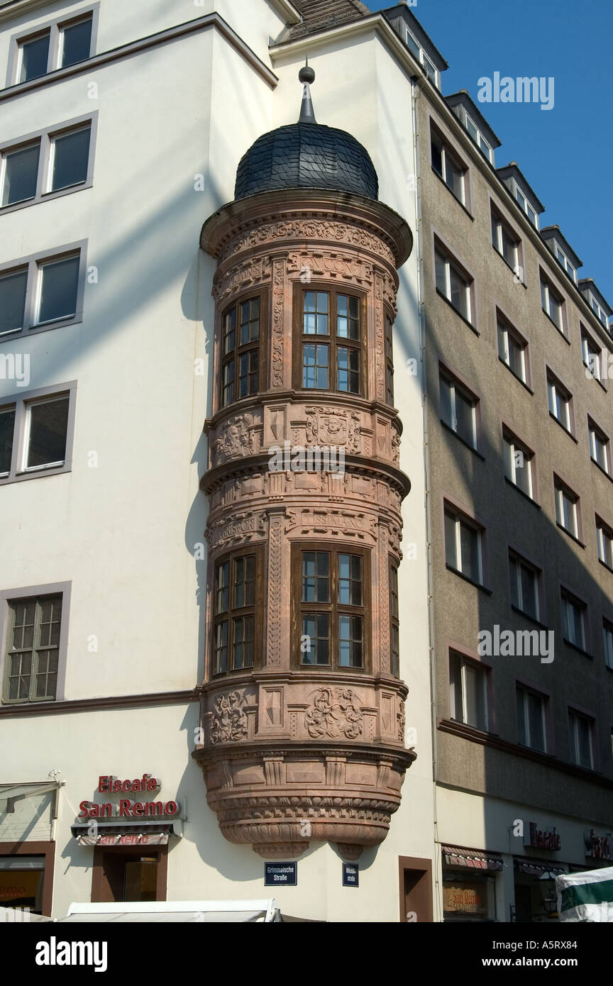 bay window Leipzig Germany Stock Photo - Alamy