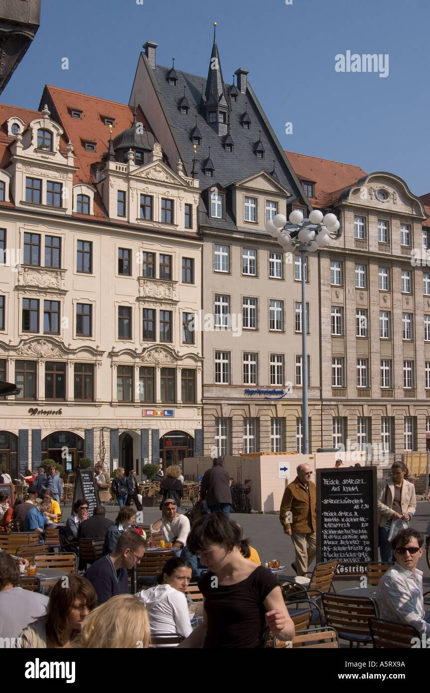 Street coffee shop Leipzig Germany Stock Photo - Alamy