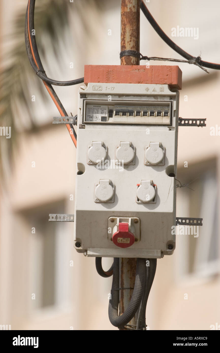 Open air switch box Stock Photo - Alamy