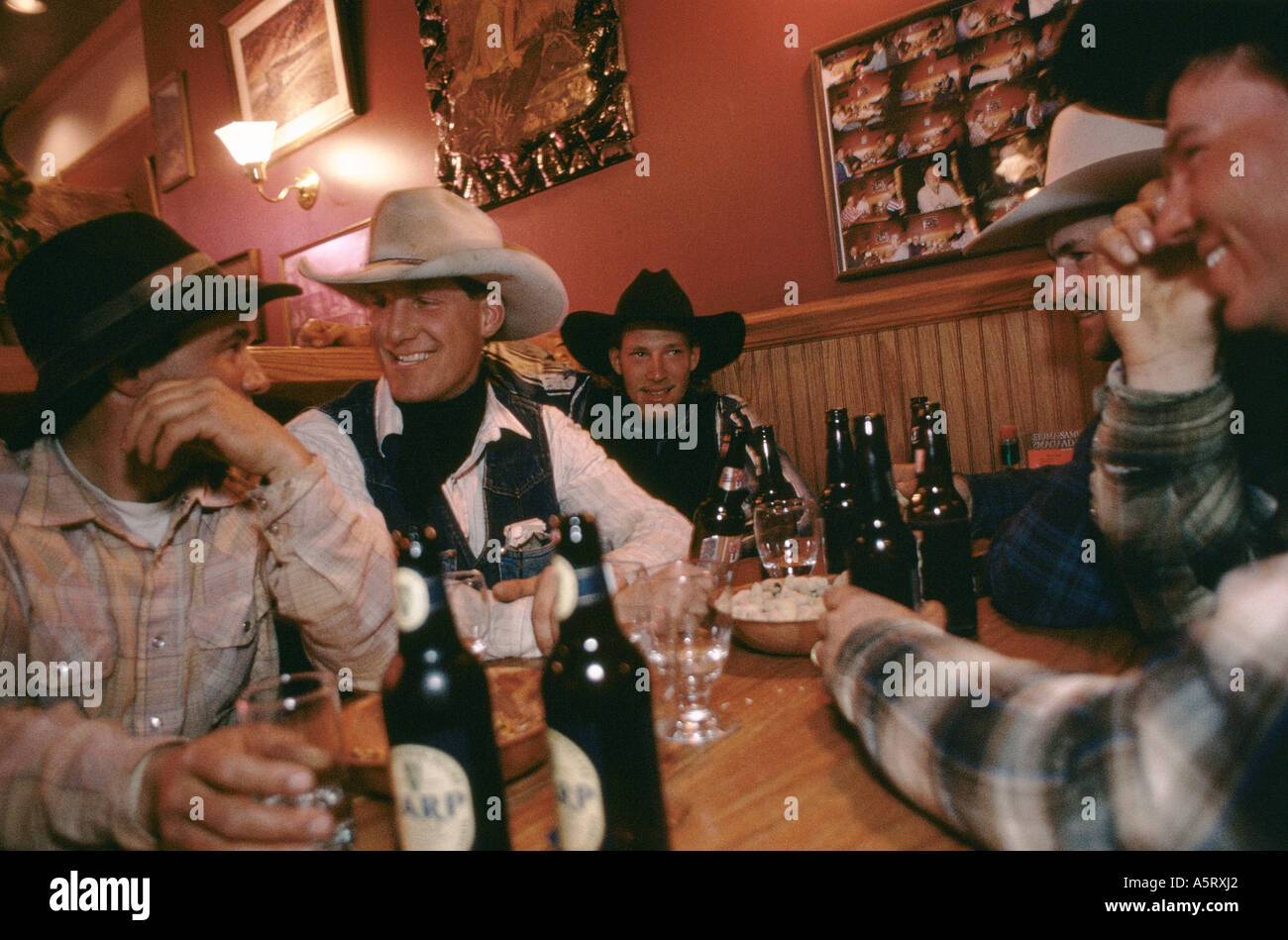COWBOYS MONTANA USA CATTLE RANCHING A WELL EARNED DRINK FOR THE RANCH ...