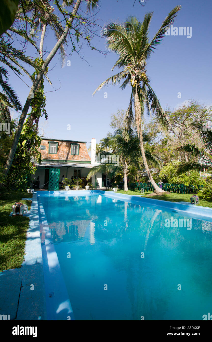 Pool at Ernest Hemingway Residence Key West Florida Stock Photo - Alamy