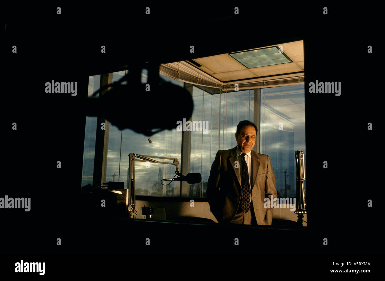 CUBAN EXILE COMMUNITY MIAMI PORTRAIT OF THOMAS GARCIA FUSTE DIRECTOR OF ...