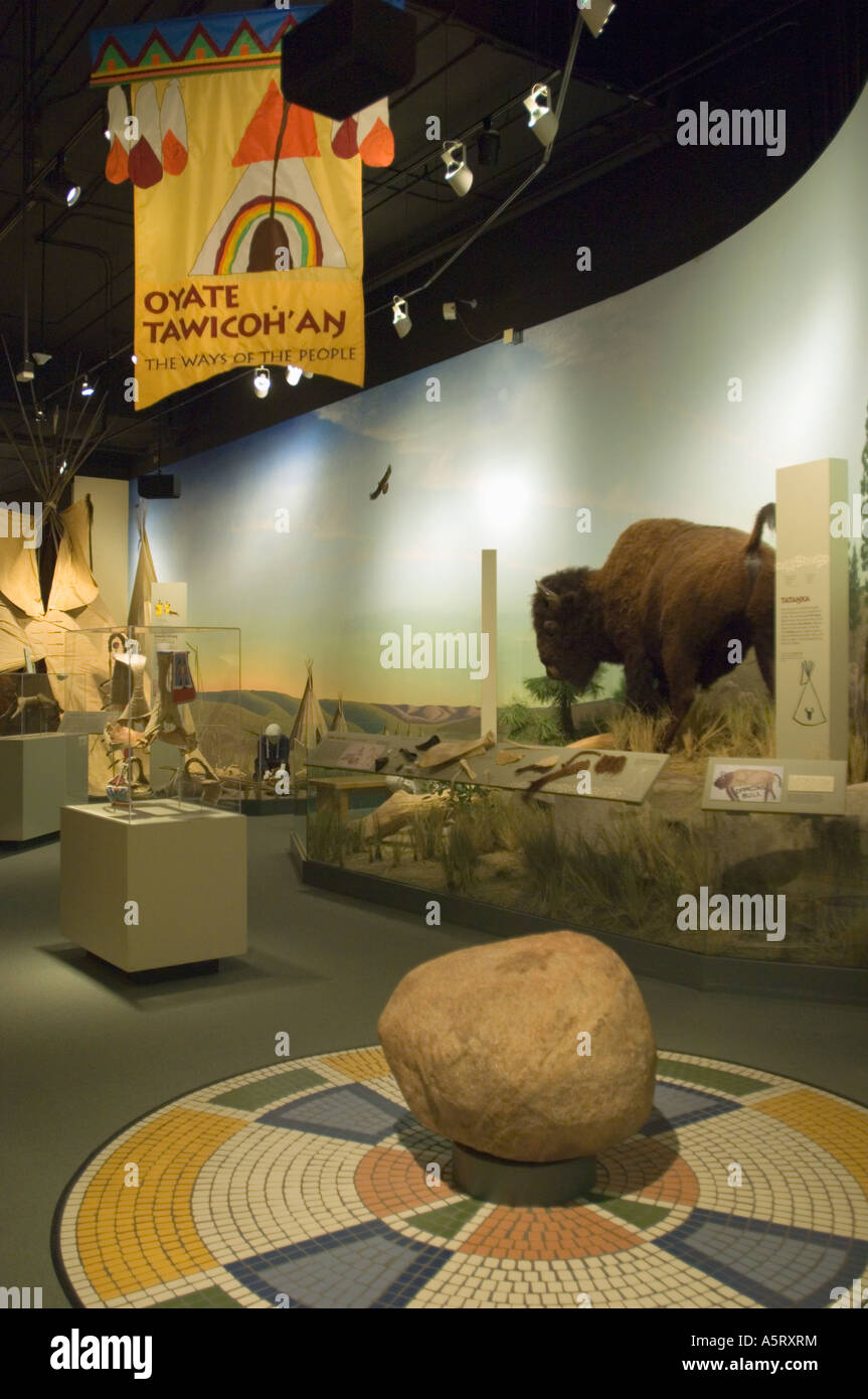 Exhibit in the South Dakota Cultural Center Pierre SD Stock Photo - Alamy