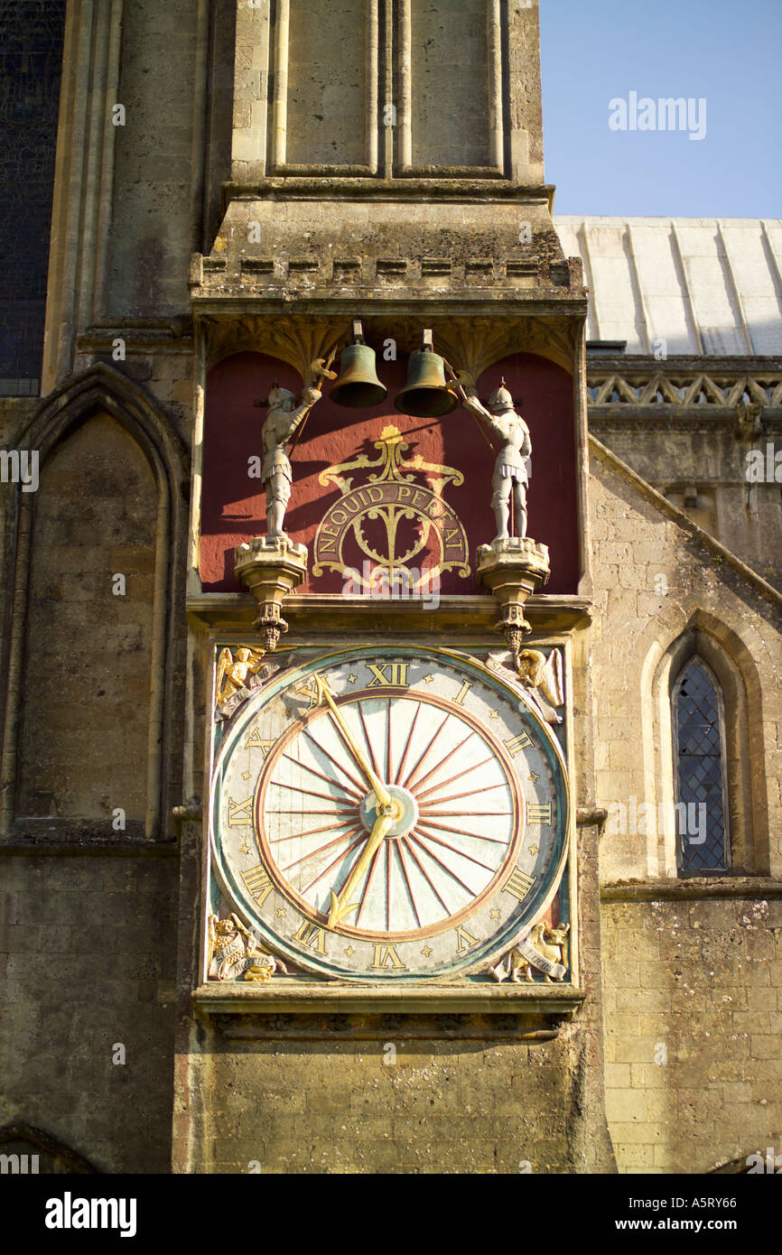Wells cathedral clock hi-res stock photography and images - Alamy