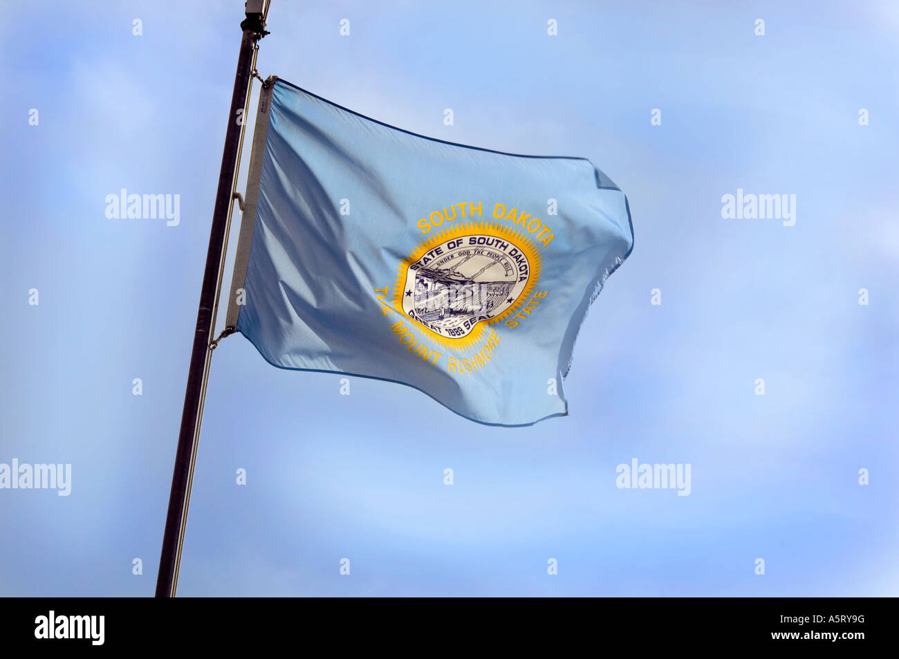 South Dakota state flag Stock Photo - Alamy