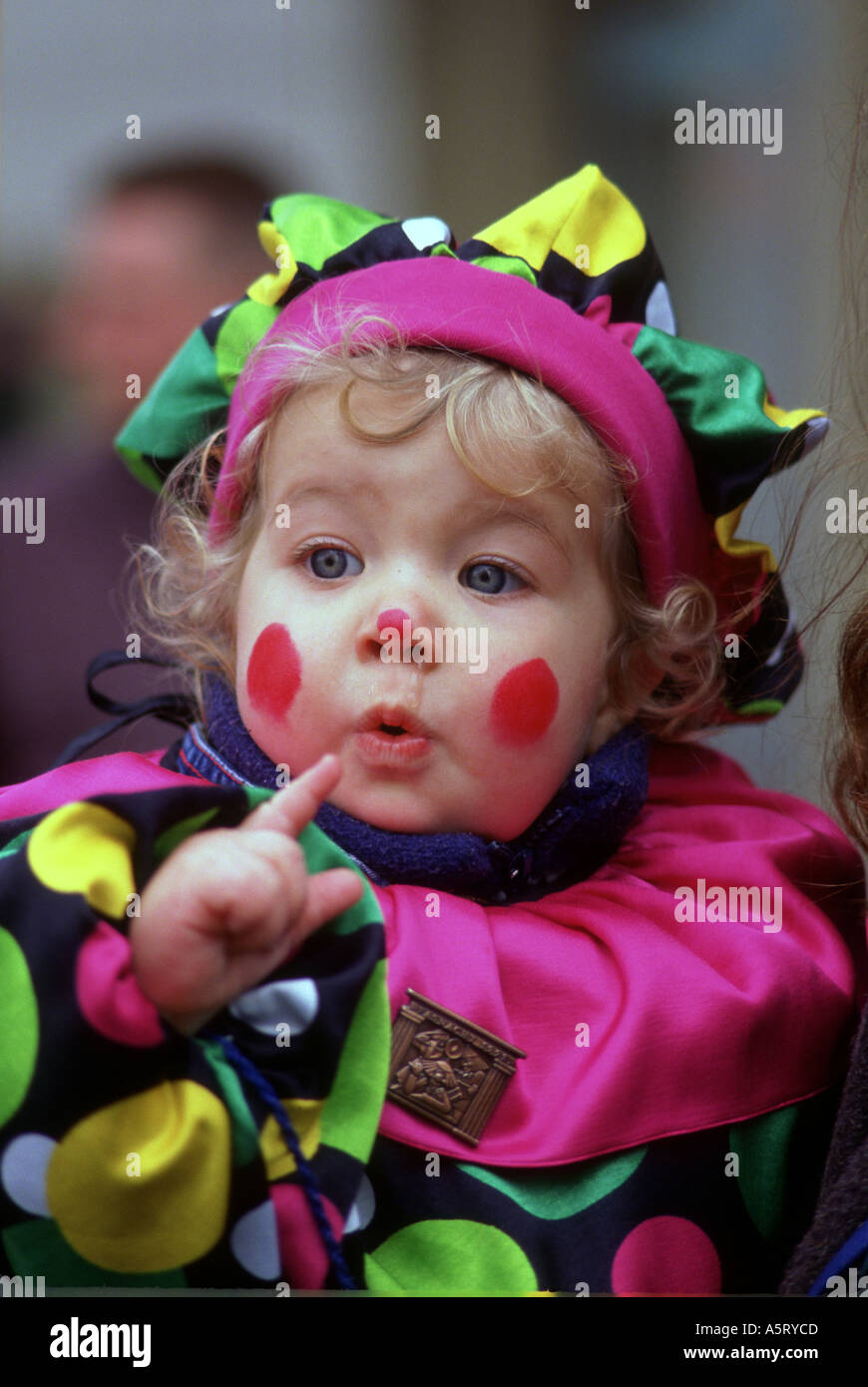 child dressed as a clown Stock Photo - Alamy