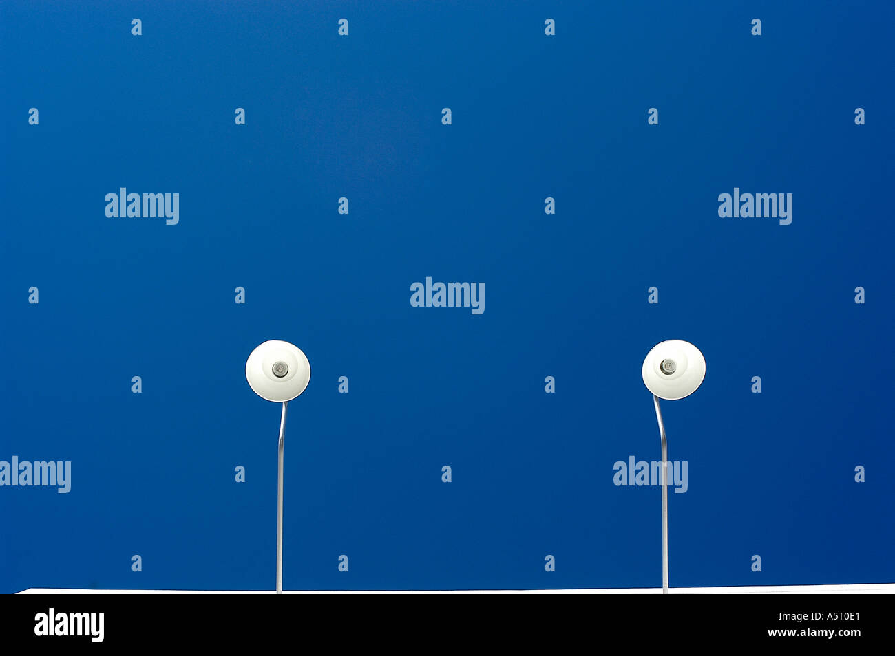 Lights on the side of a building Stock Photo - Alamy