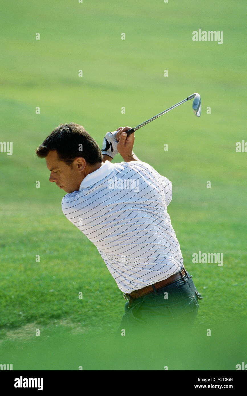 Golf standing position hi-res stock photography and images - Alamy