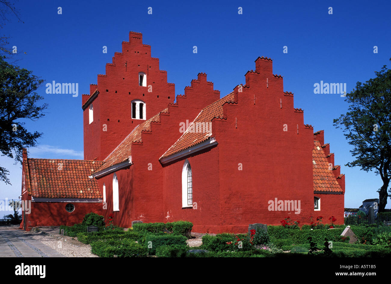 Denmark Sealand the Odden Kirke Stock Photo - Alamy