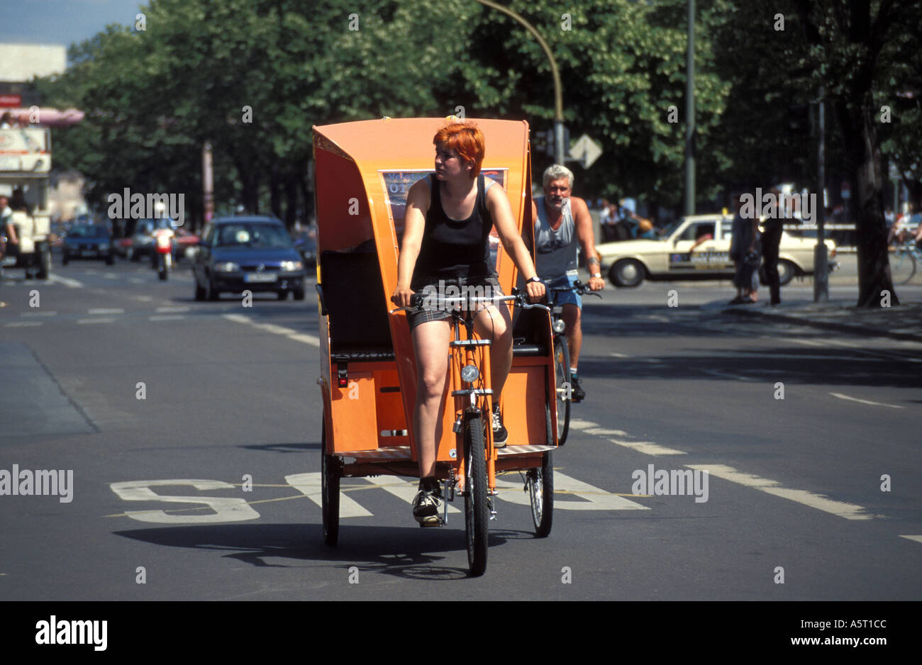 Germany Berlin a velo taxi Stock Photo - Alamy