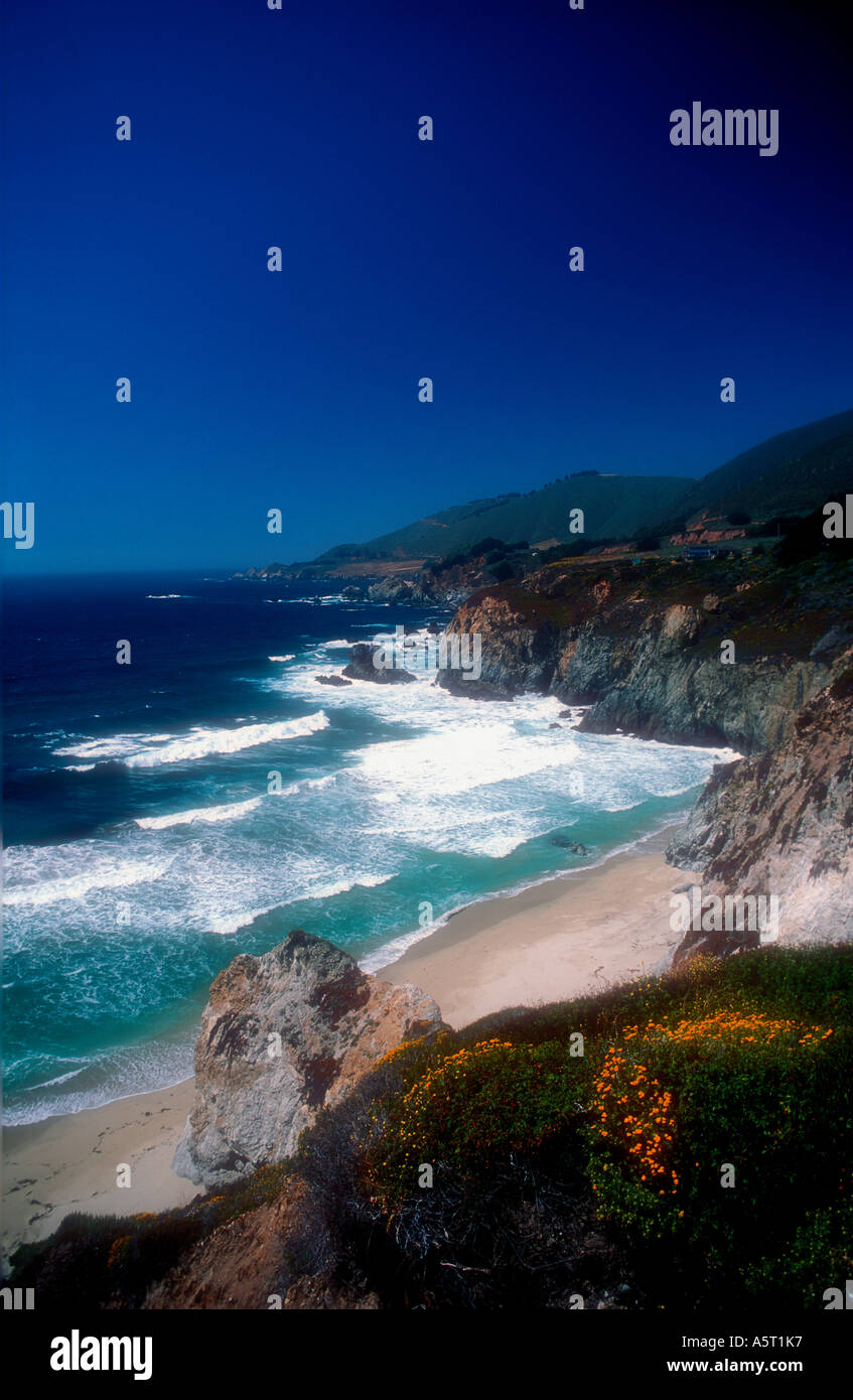 The Pacific coastline near Big Sur California USA Stock Photo - Alamy