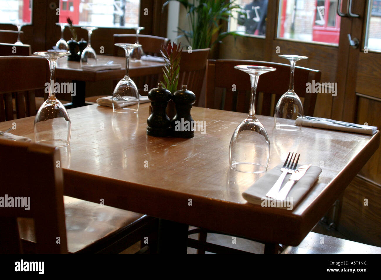 Cafe table laid out meal hi-res stock photography and images - Alamy