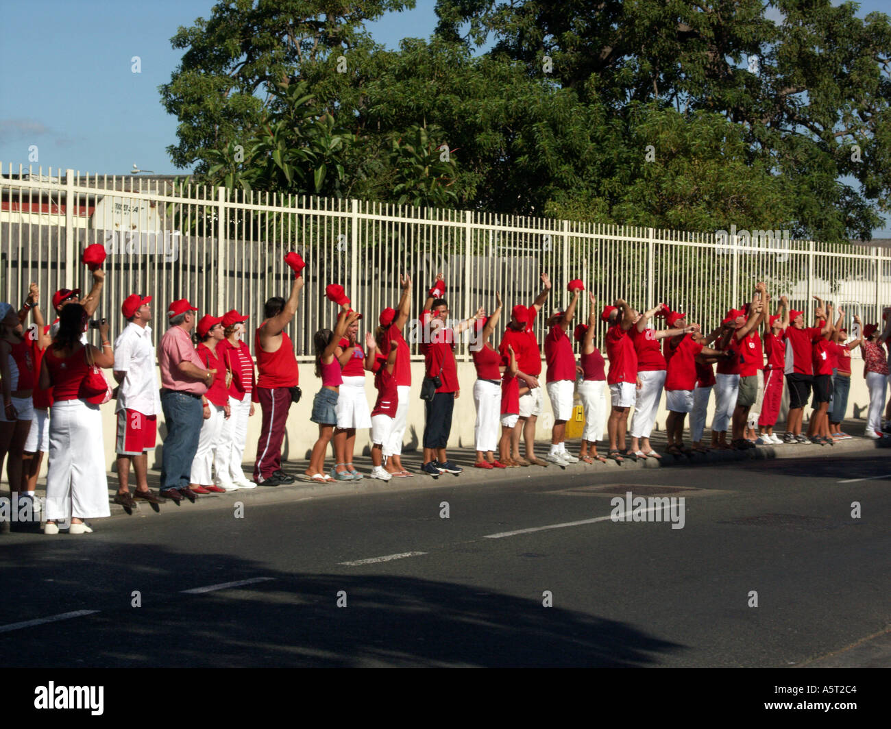 Over 16000 people linking hand around the Rock of Gibraltar in support ...