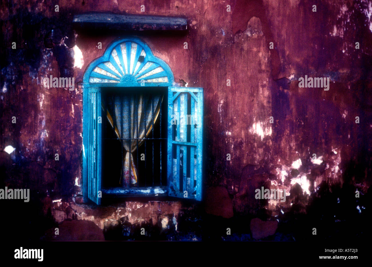 Window of house in Goa India Stock Photo - Alamy