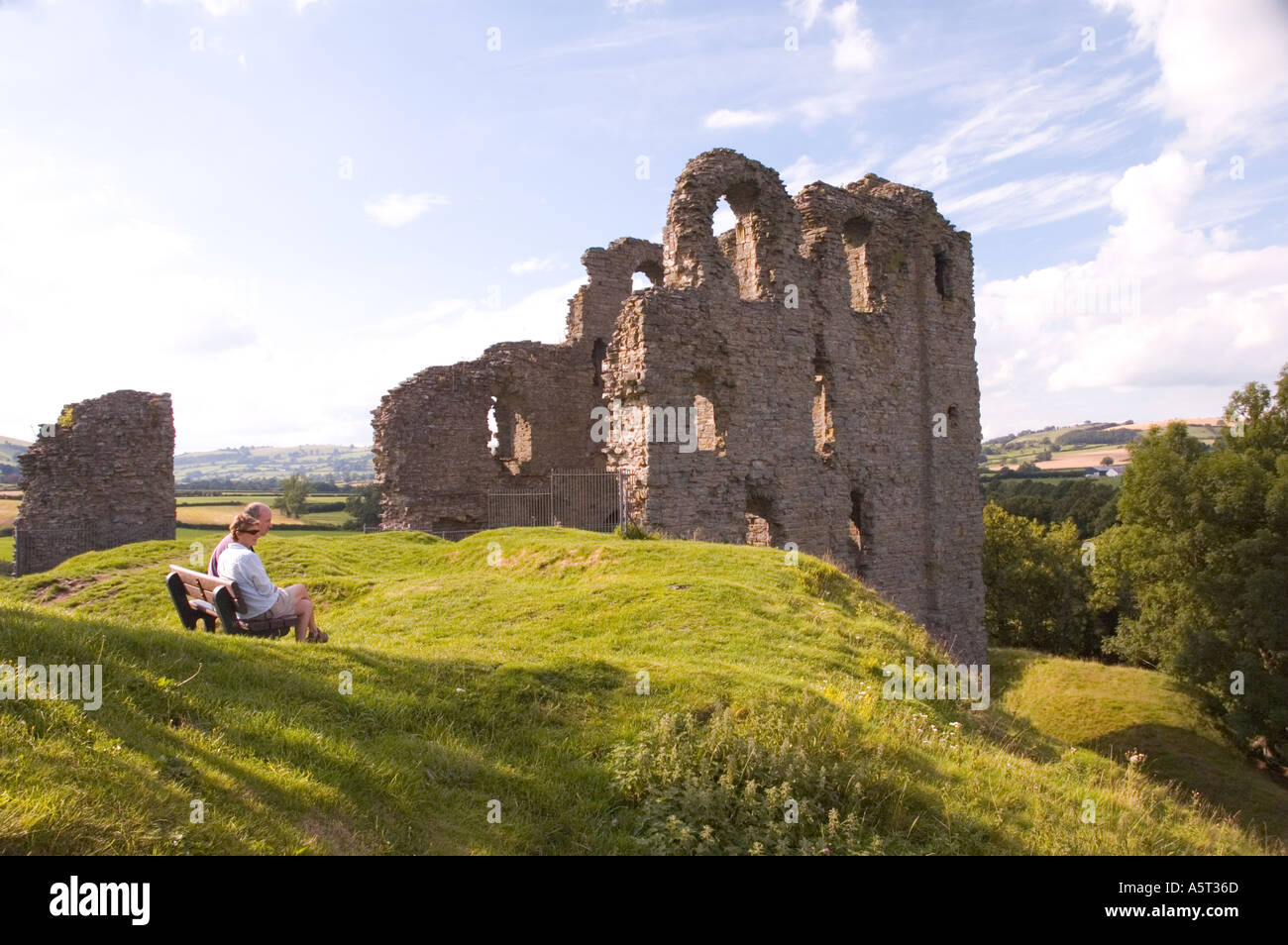 A view of Clun Castle, Clun, Shropshire, UK Stock Photo - Alamy