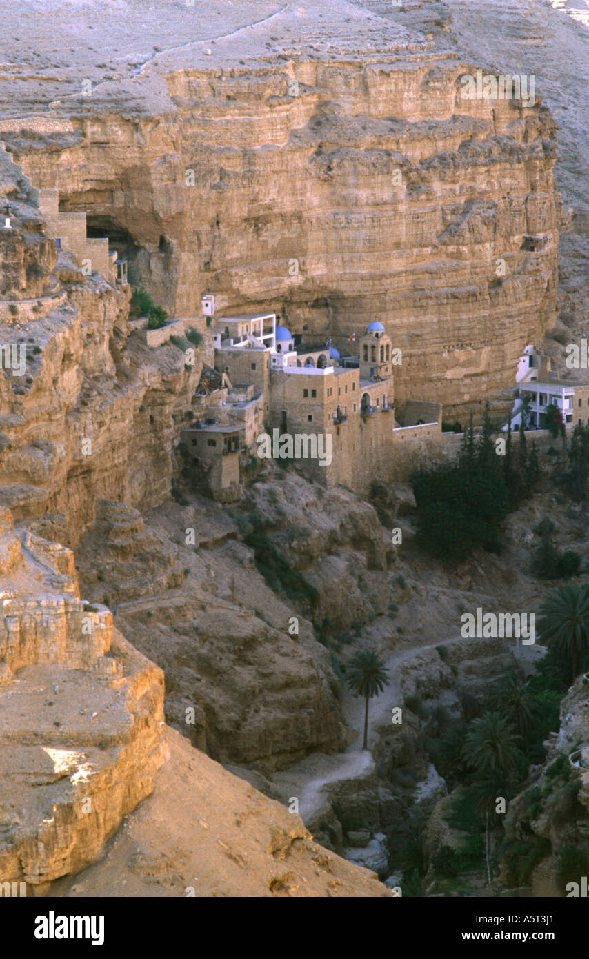 The Monastery of St George of Koziba, nestled in the lush valley of the ...