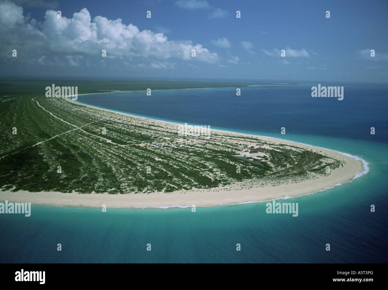 Aerial Barbuda Island Caribbean Sea Stock Photo - Alamy